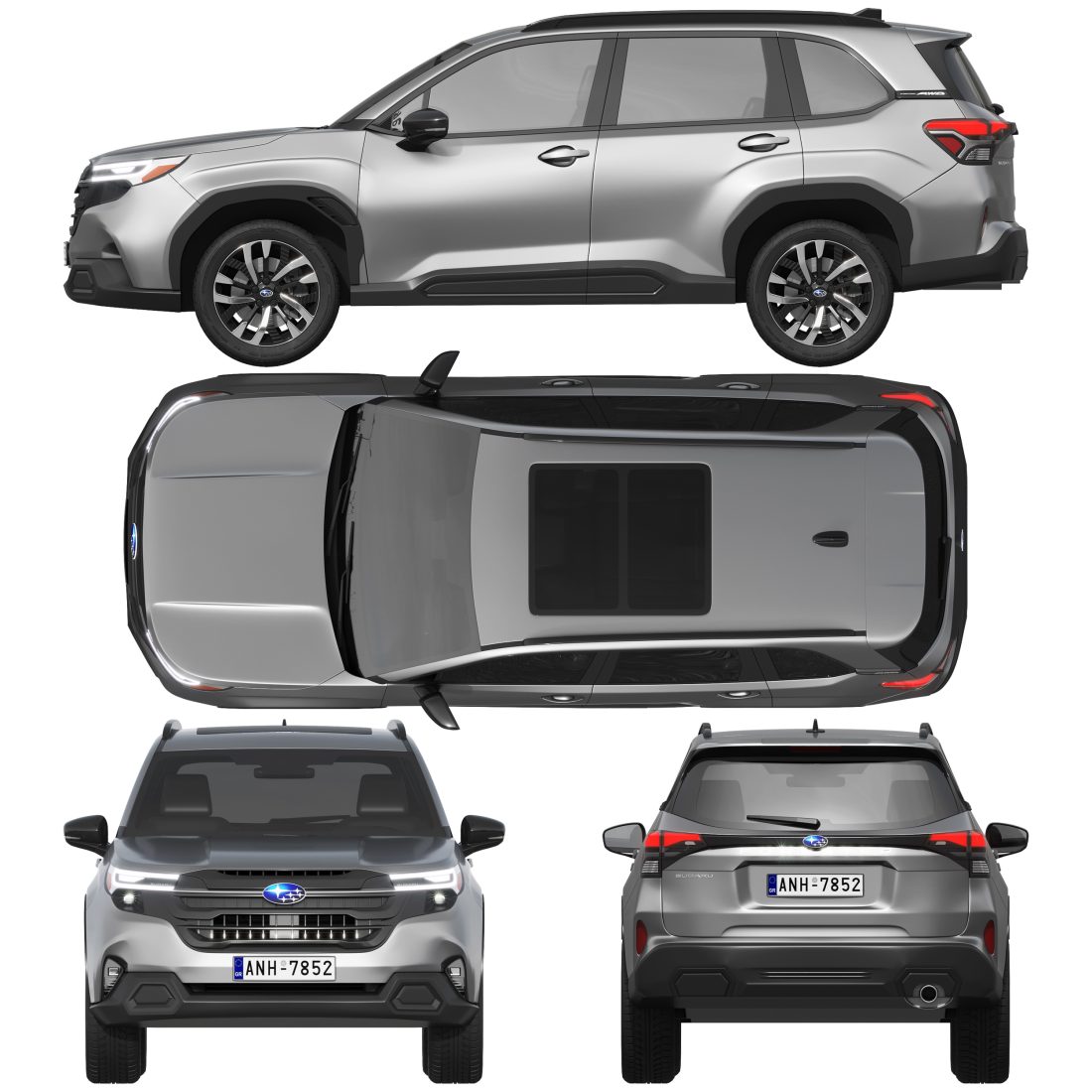 Subaru Forester 2025 - 3D Model for Corona
