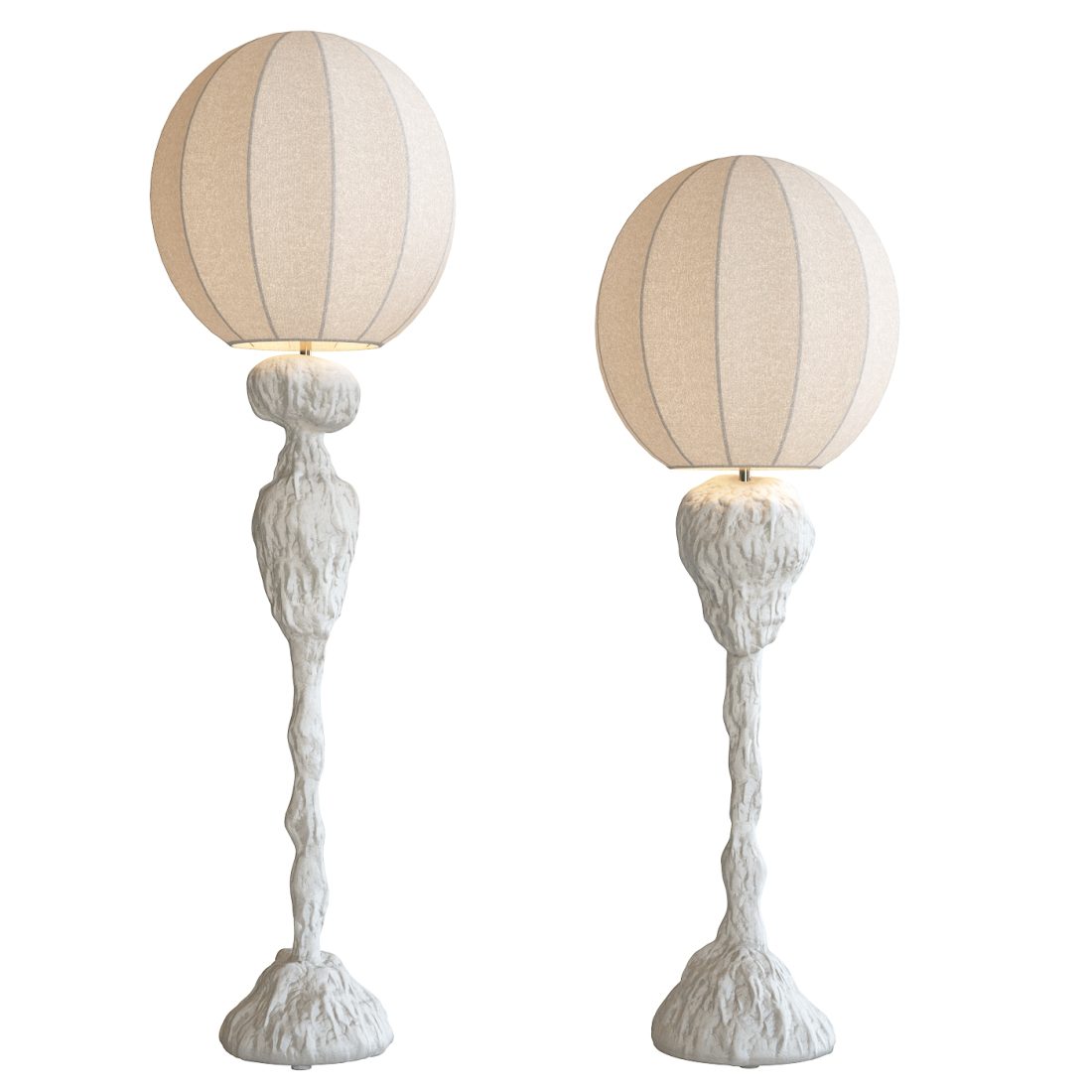 Florence Vial Table Lamps Set - 3D Model for VRay, Corona