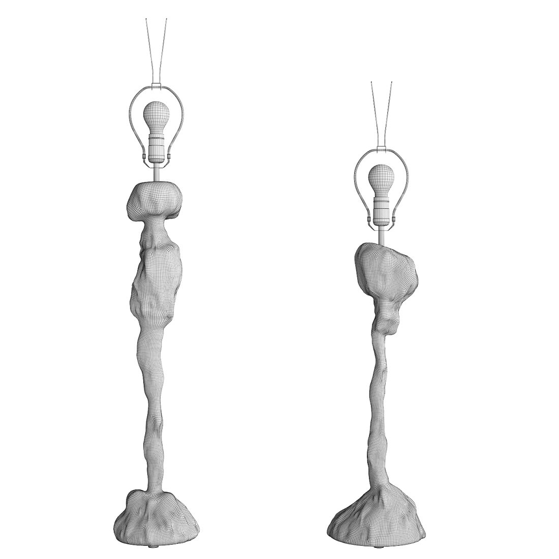 Florence Vial Table Lamps Set - 3D Model for VRay, Corona