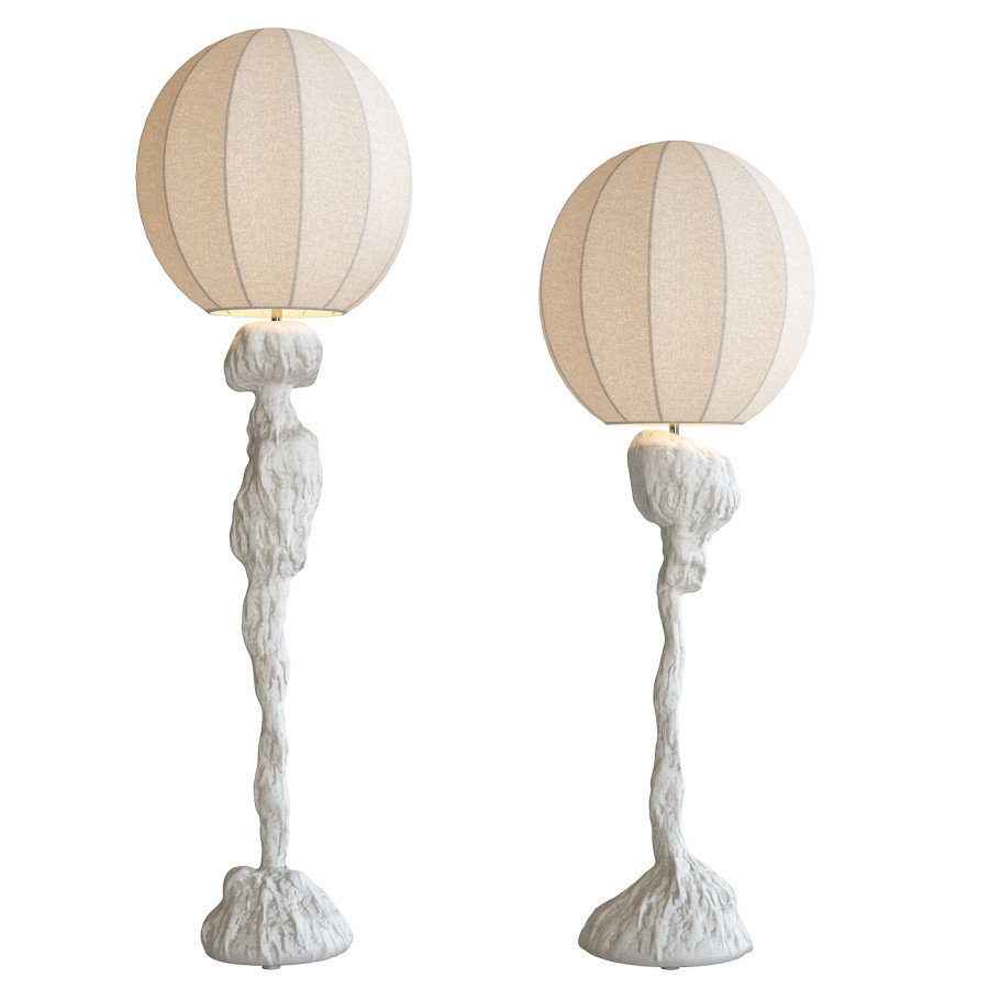 Florence Vial Table Lamps Set - 3D Model for VRay, Corona