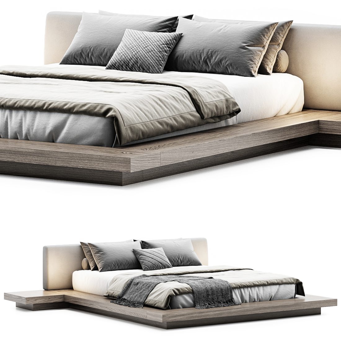 Worth Bed By Modloft - 3D Model for Corona