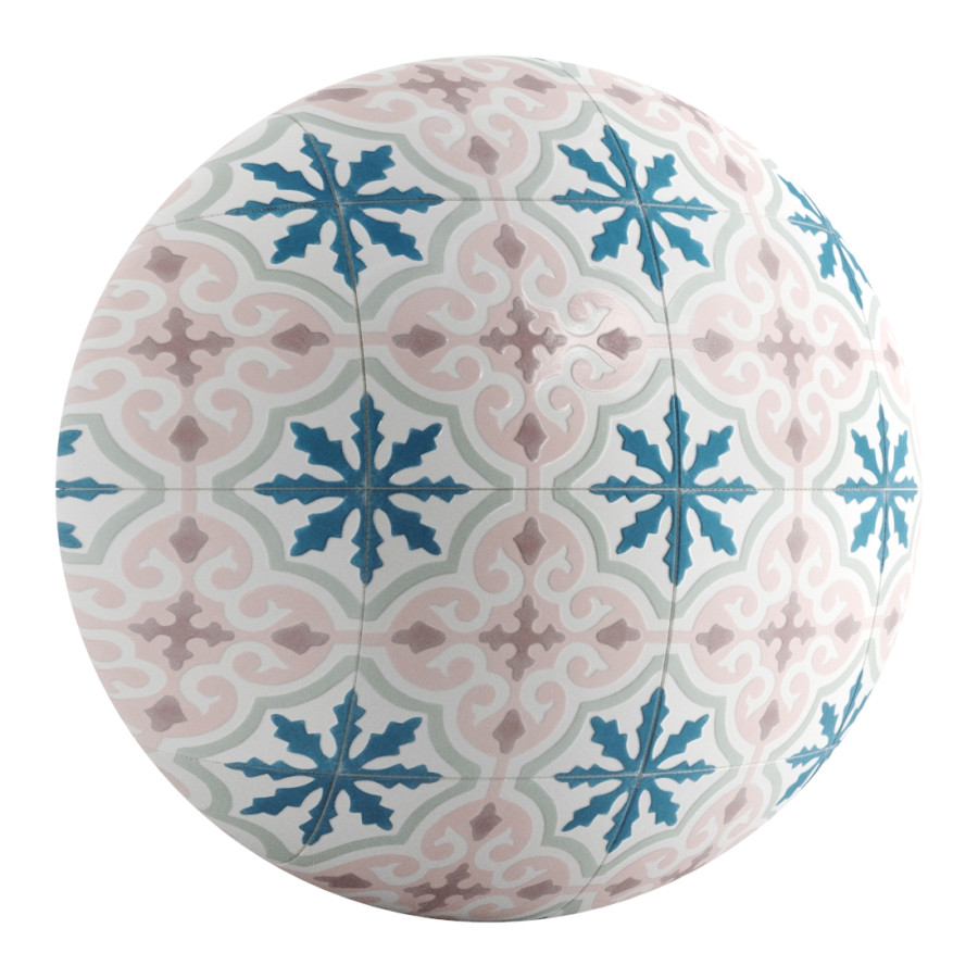 Ceramic Tile Spring Sevilla 4k Pbr Seamless Texture / PBR Material | CGMood