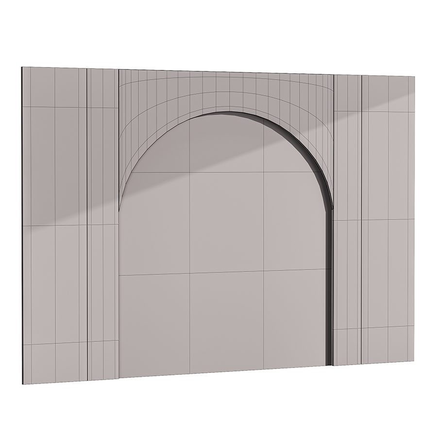 Wall Panel Arc 7 3D Model for VRay, Corona | CGMood