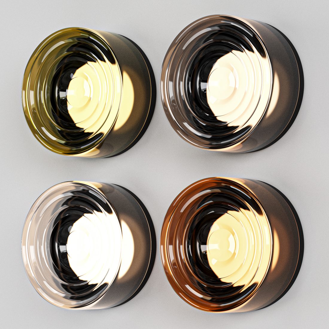 Rbw Ripple Sconce - 3D Model for Corona