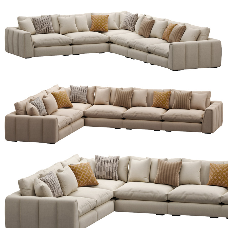 Corner Sofa By Sofology - 3D Model for Corona