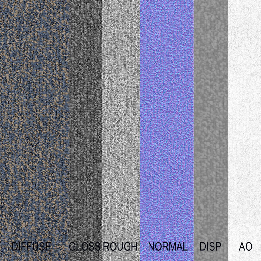 Carpet Meet X Beat 1060 4k Pbr Seamless Material - 3D Model for VRay ...