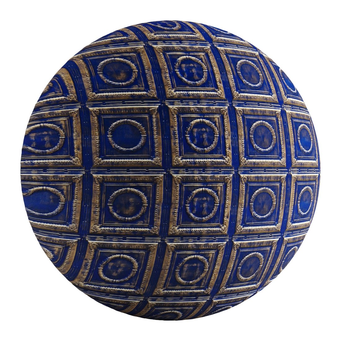 Wallpaper Bois Azure 4k Pbr Seamless - 3D Model for VRay, Corona, VRay