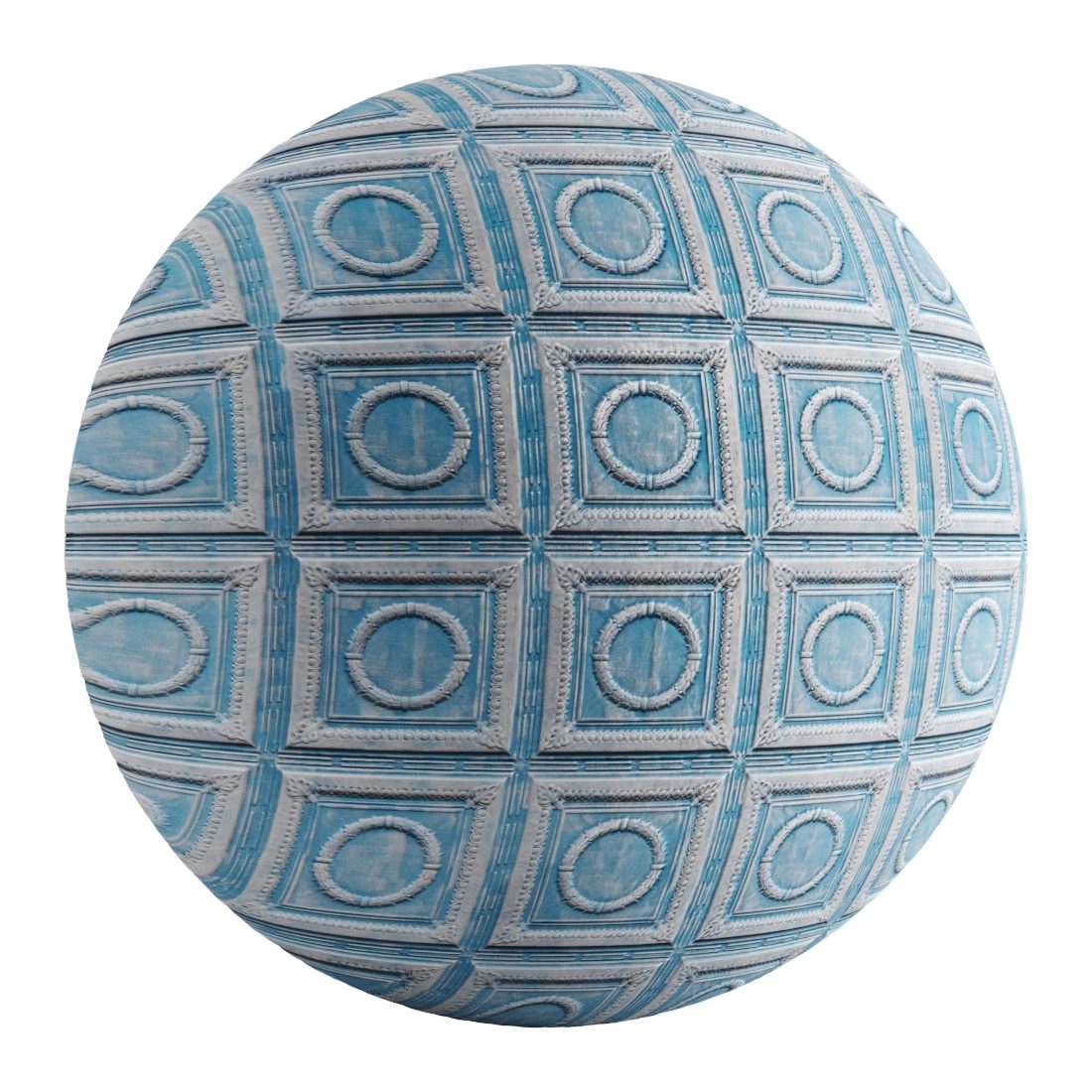 Wallpaper Bois Azure 4k Pbr Seamless - 3D Model for VRay, Corona, VRay