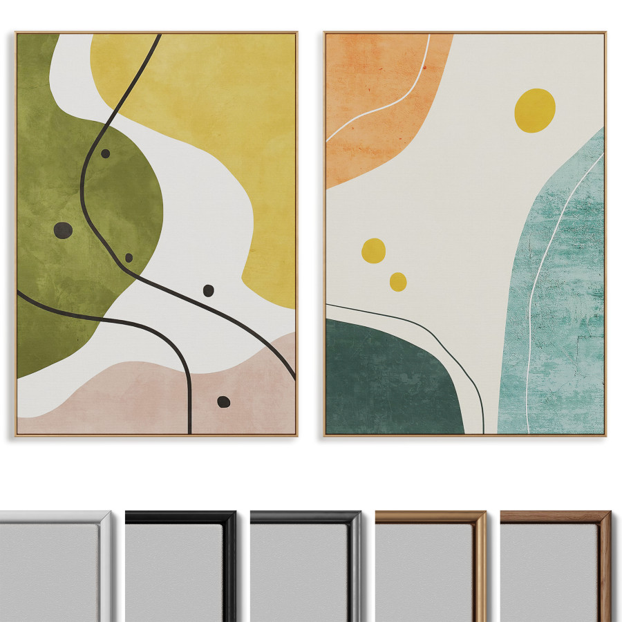 Abstract Painting Frame Set 20 - 3D Model for Corona