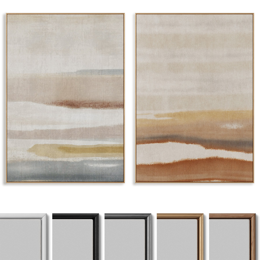 Abstract Painting Frame Set 38 - 3D Model for Corona