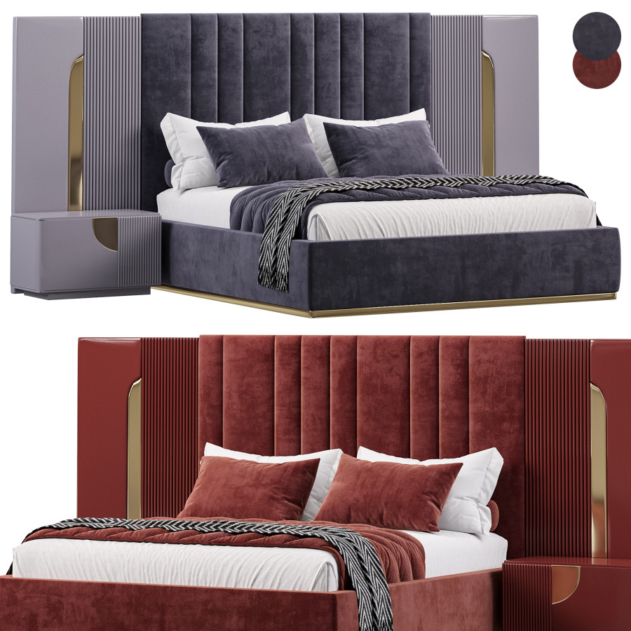 Dorente Bed By Evgor Collection - 3D Model for Corona