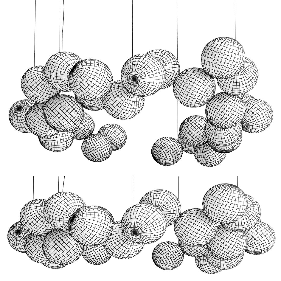 Modern Bubble Shade Lighting 3D Model for VRay | CGMood