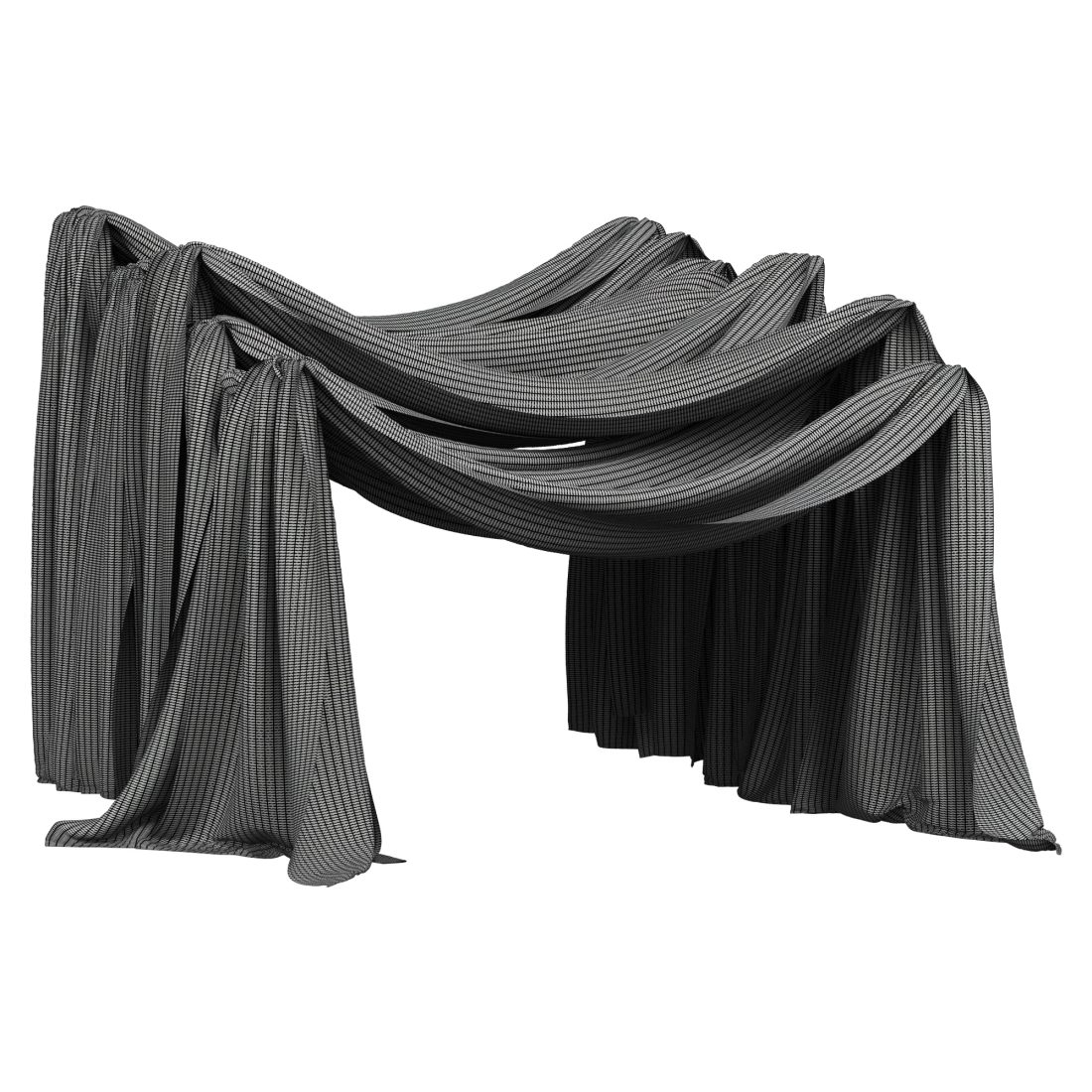 Drapery - 3D Model for VRay, Corona