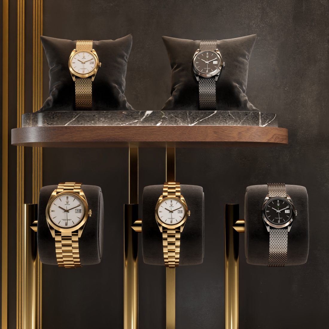 Luxury Watch Display 04 - 3D Model for VRay