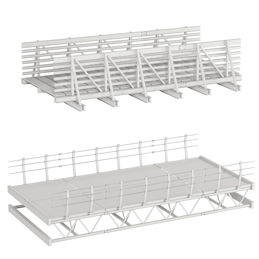 Modular Bridge Set 3D Model for VRay, Corona | CGMood