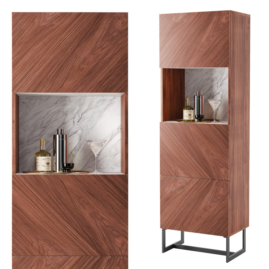Cb2 Suspend Bar Cabinet - 3D Model for Corona