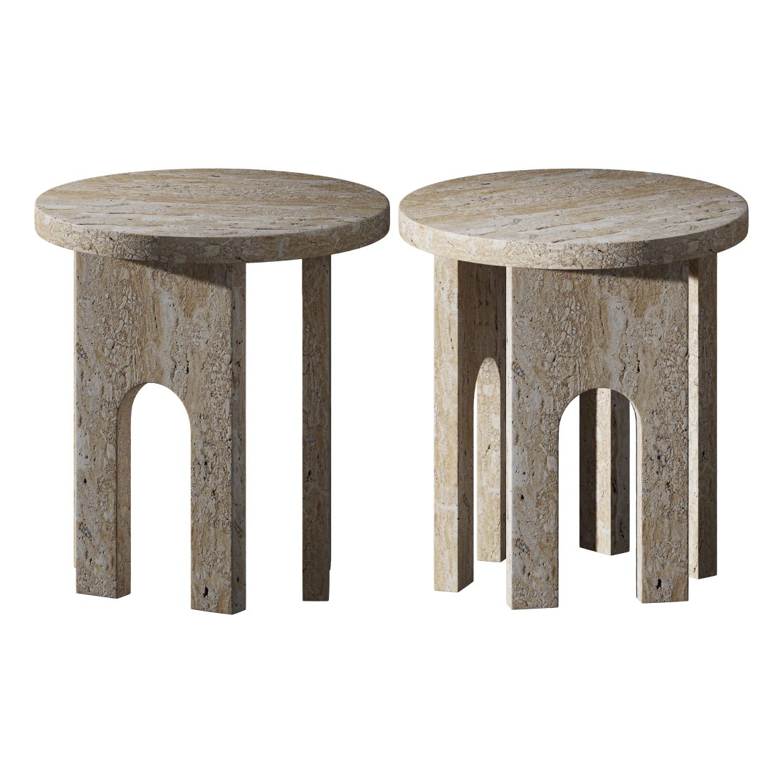 Connecting Table Round - 3D Model for Corona