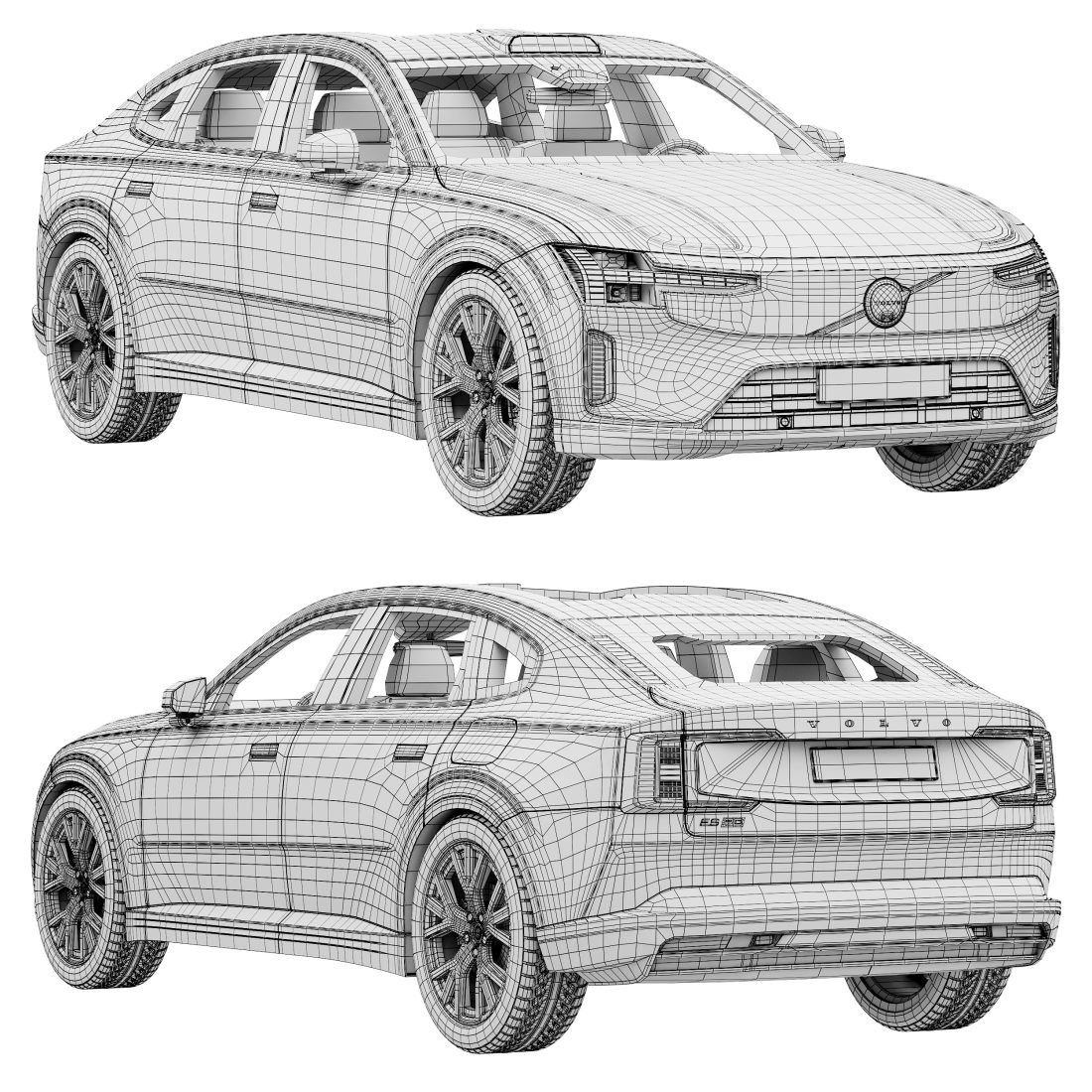 Volvo ES90 3D Model for VRay | CGMood