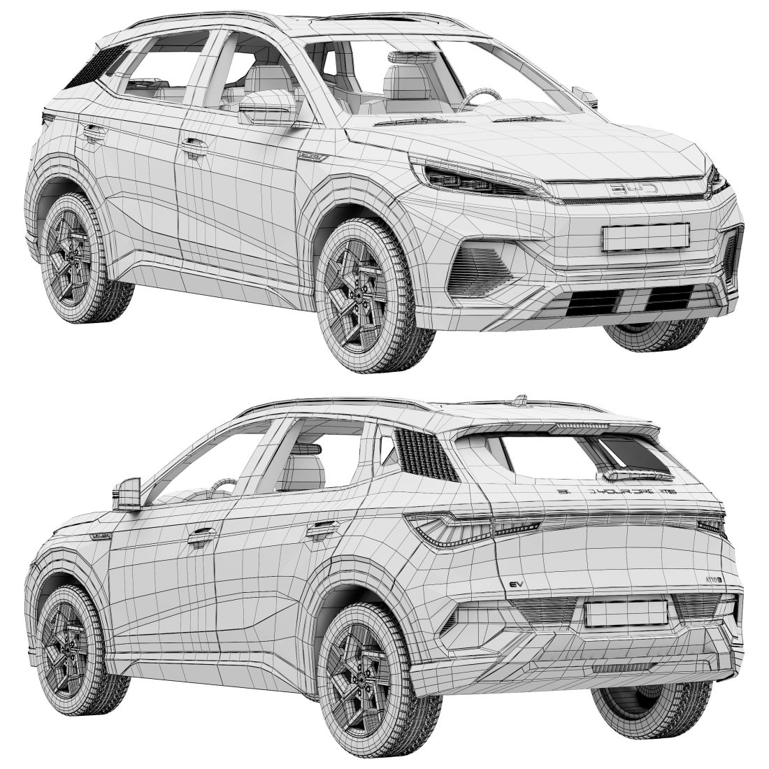 BYD Atto 3 2025 3D Model for VRay | CGMood
