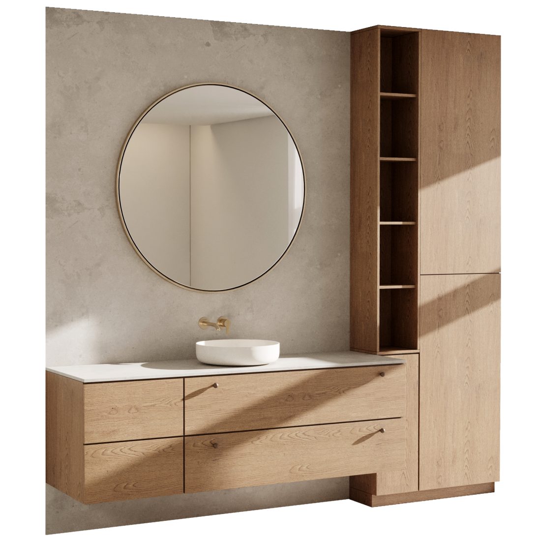 Bathroom Furniture By Fauset Bathroom 110 - 3D Model for Corona, VRay