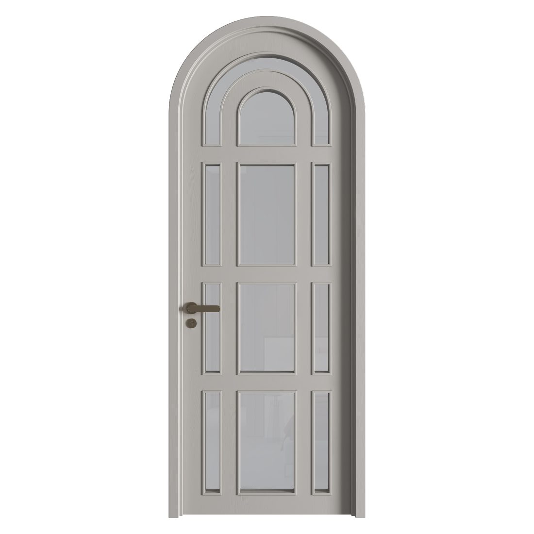Modern Arched Wooden Door 13 3D Model for VRay, Corona | CGMood