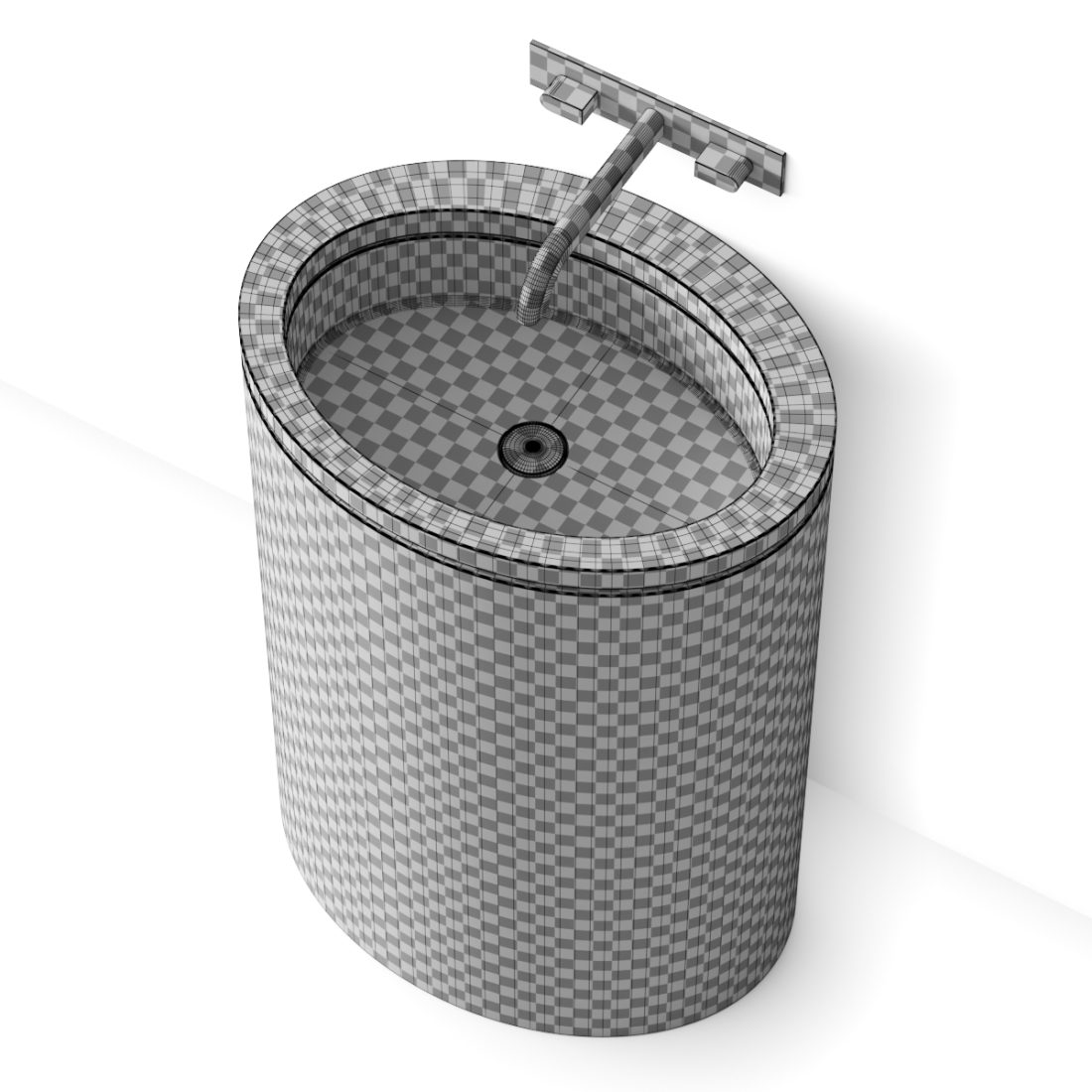 William Gray Vessel Washbasin & Ceadesign Sixty 3D Model for VRay ...