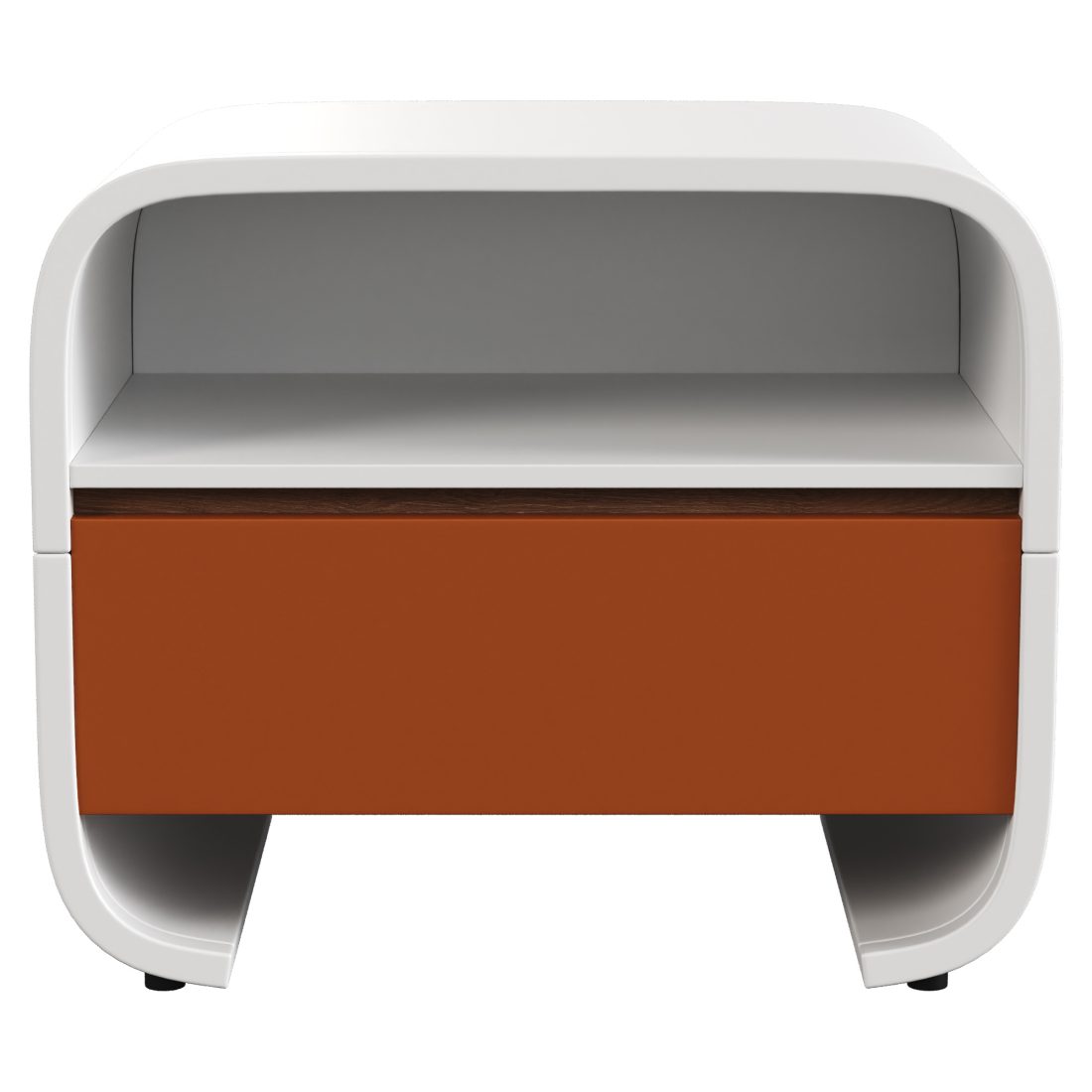 Minimalist Bicolor Nightstand - 3D Model for VRay, Corona