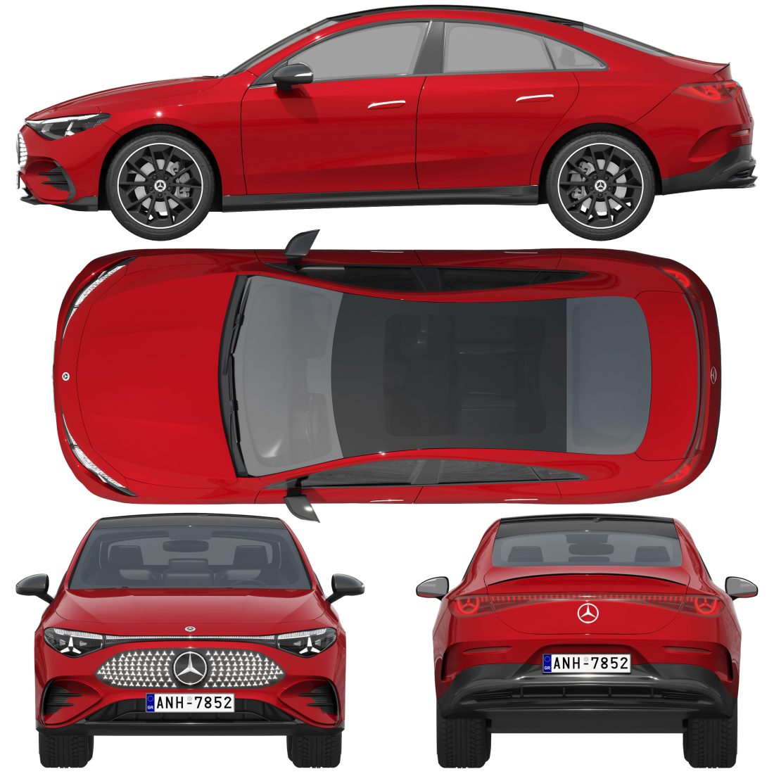 Mercedes-Benz CLA EQ Technology AMG Line 2025 - 3D Model for Corona