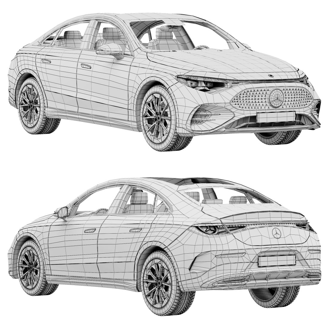 Mercedes-Benz CLA EQ Technology AMG Line 2025 - 3D Model for Corona