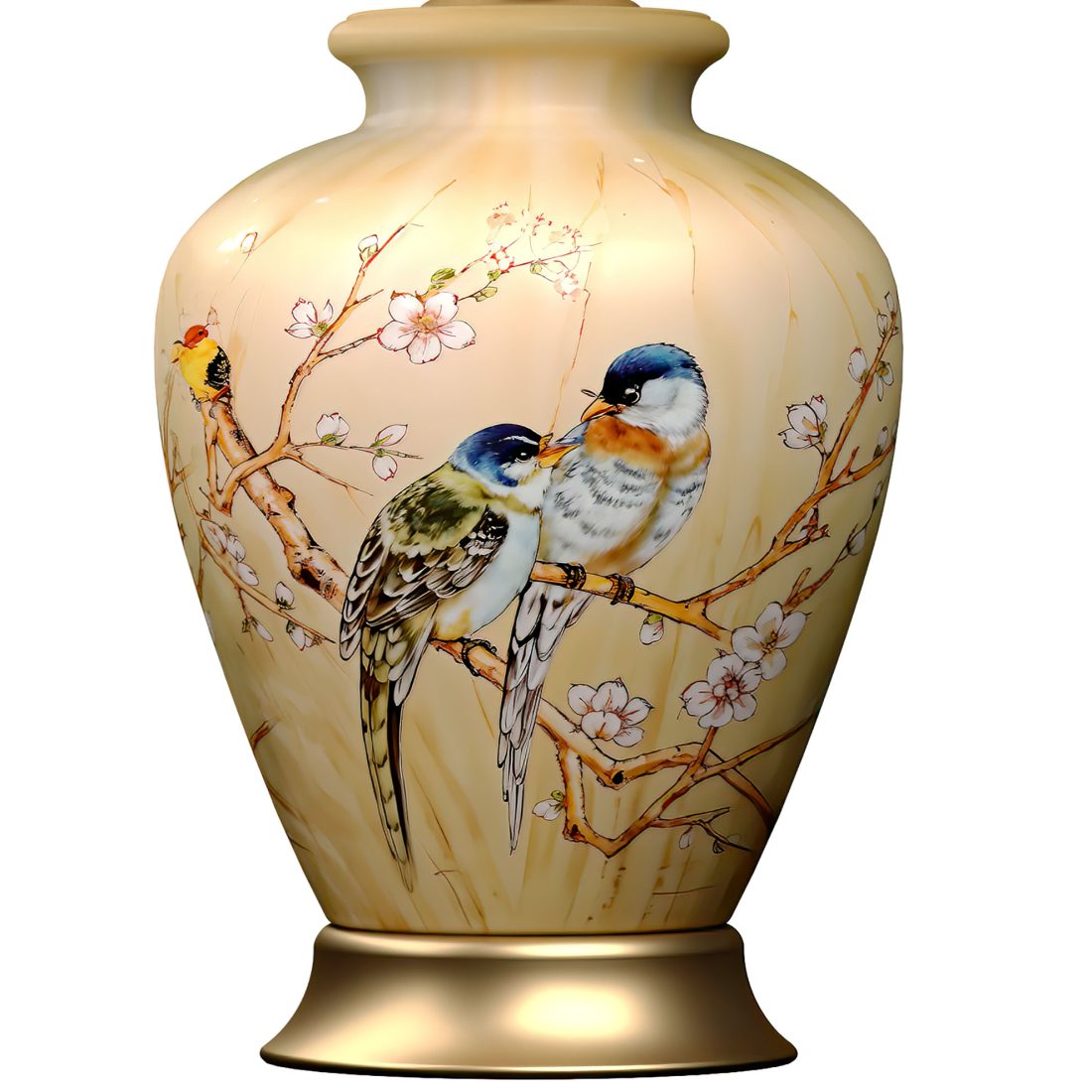 Zedaro European Sakura Flower And Bird Table Lamp - 3D Model for VRay ...
