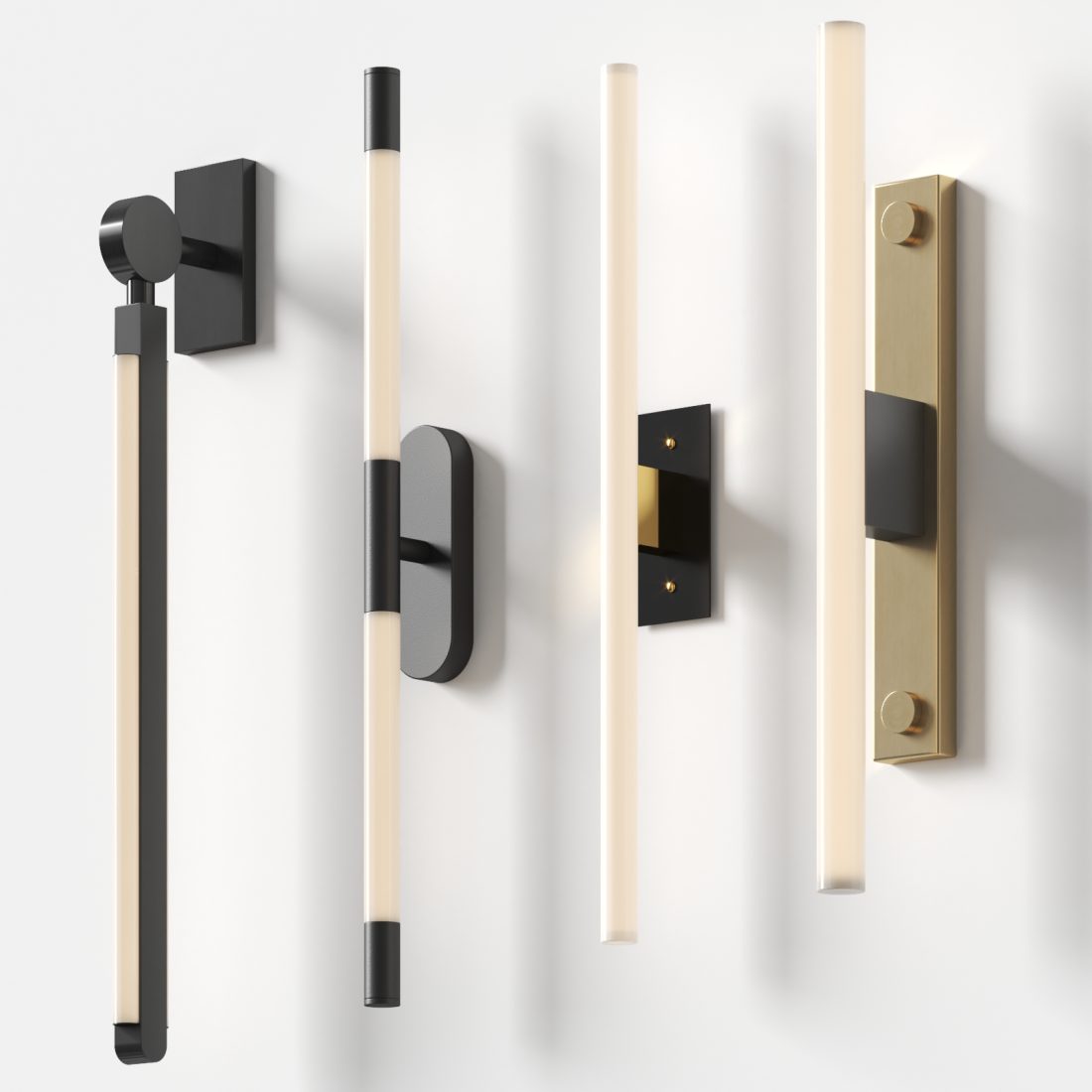 1st Dibs Wall Lamps Set - 3D Model for VRay, Corona