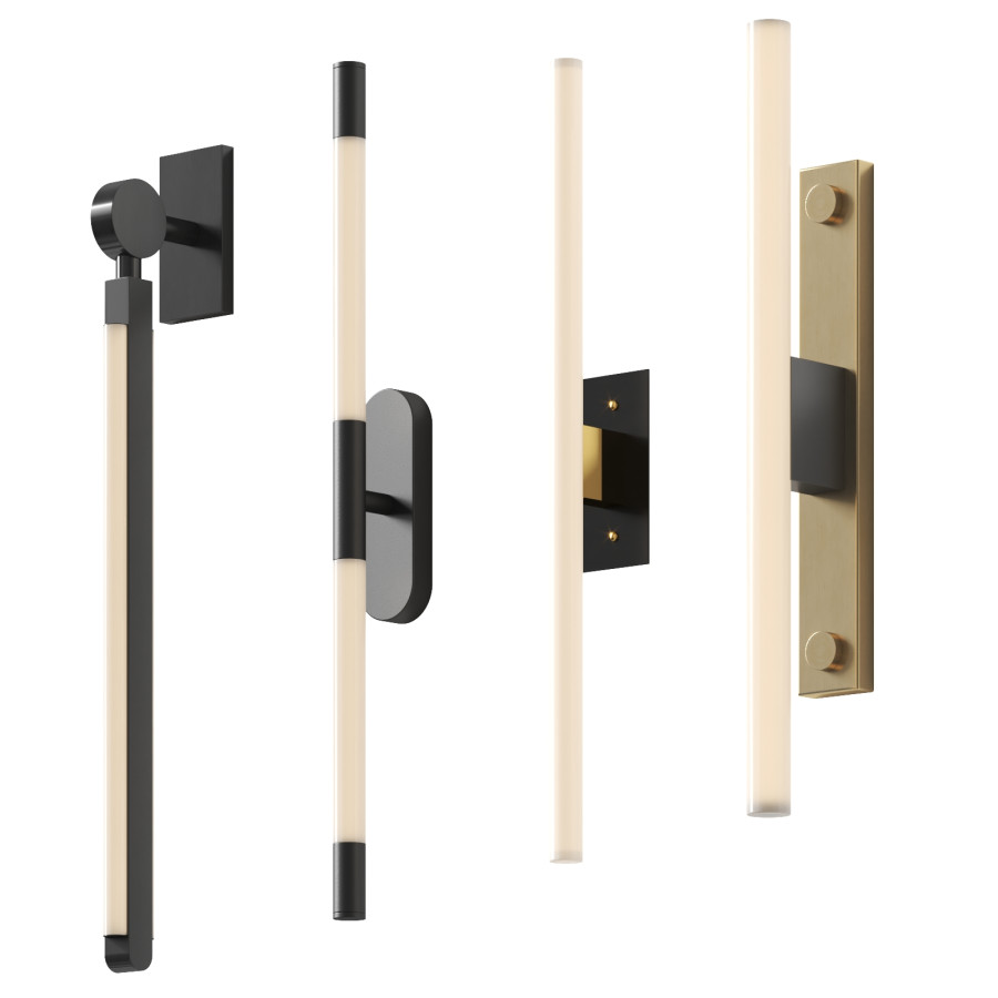 1st Dibs Wall Lamps Set - 3D Model for VRay, Corona