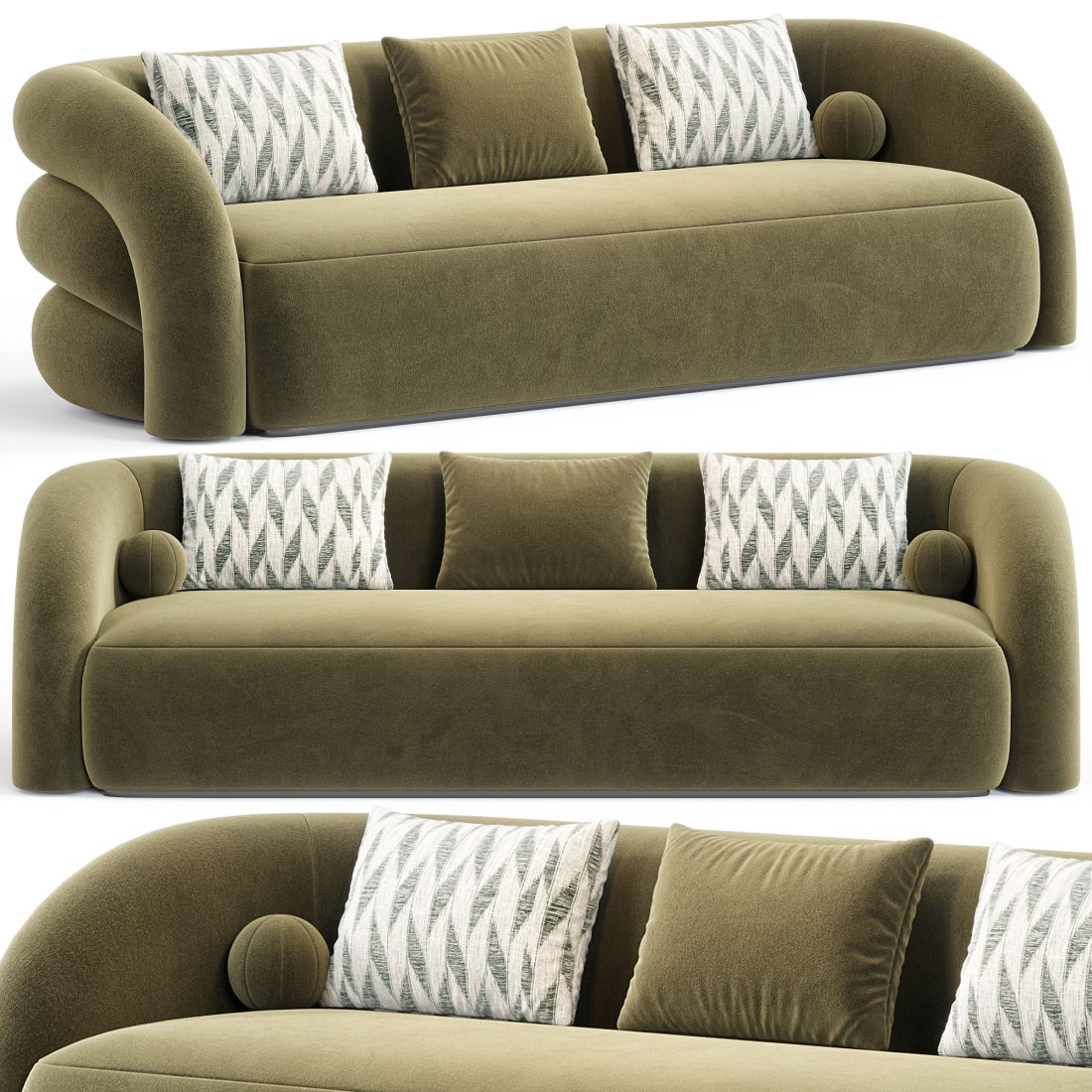 Novelle Sofa By Eichholtz - 3D Model for VRay, Corona