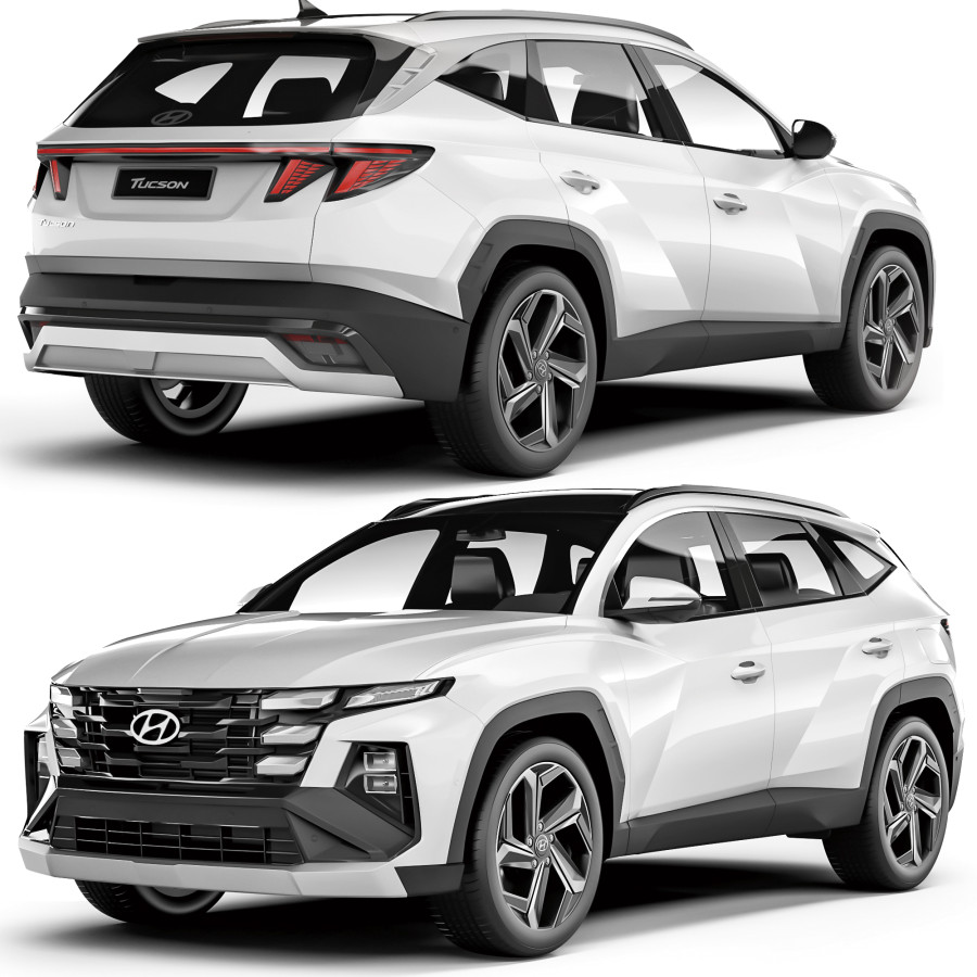 Hyundai Tucson 2024 3D Model for VRay | CGMood