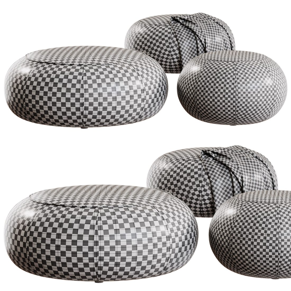 Geo Pouf By Saba Italia 3D Model for Corona | CGMood