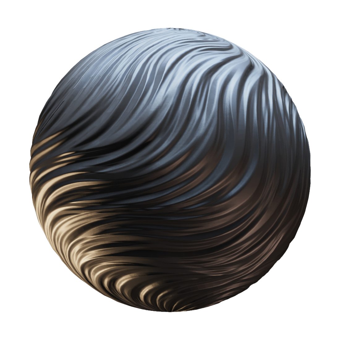 Wave Pattern Material Pbr 4k Seamless - 3D Model for VRay, Corona