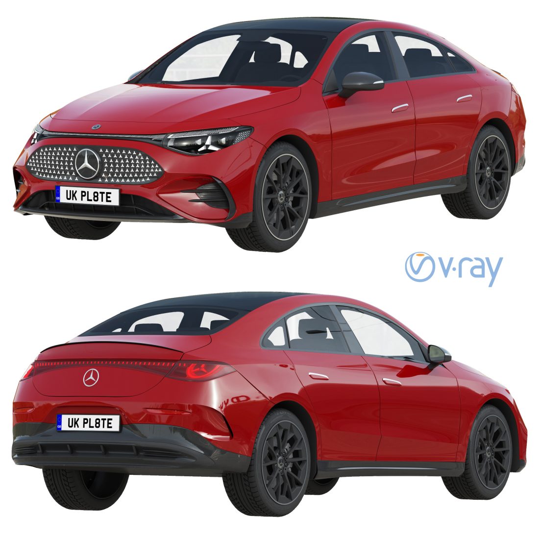 Mercedes-Benz CLA EQ Technology AMG Line 2025 - 3D Model for VRay