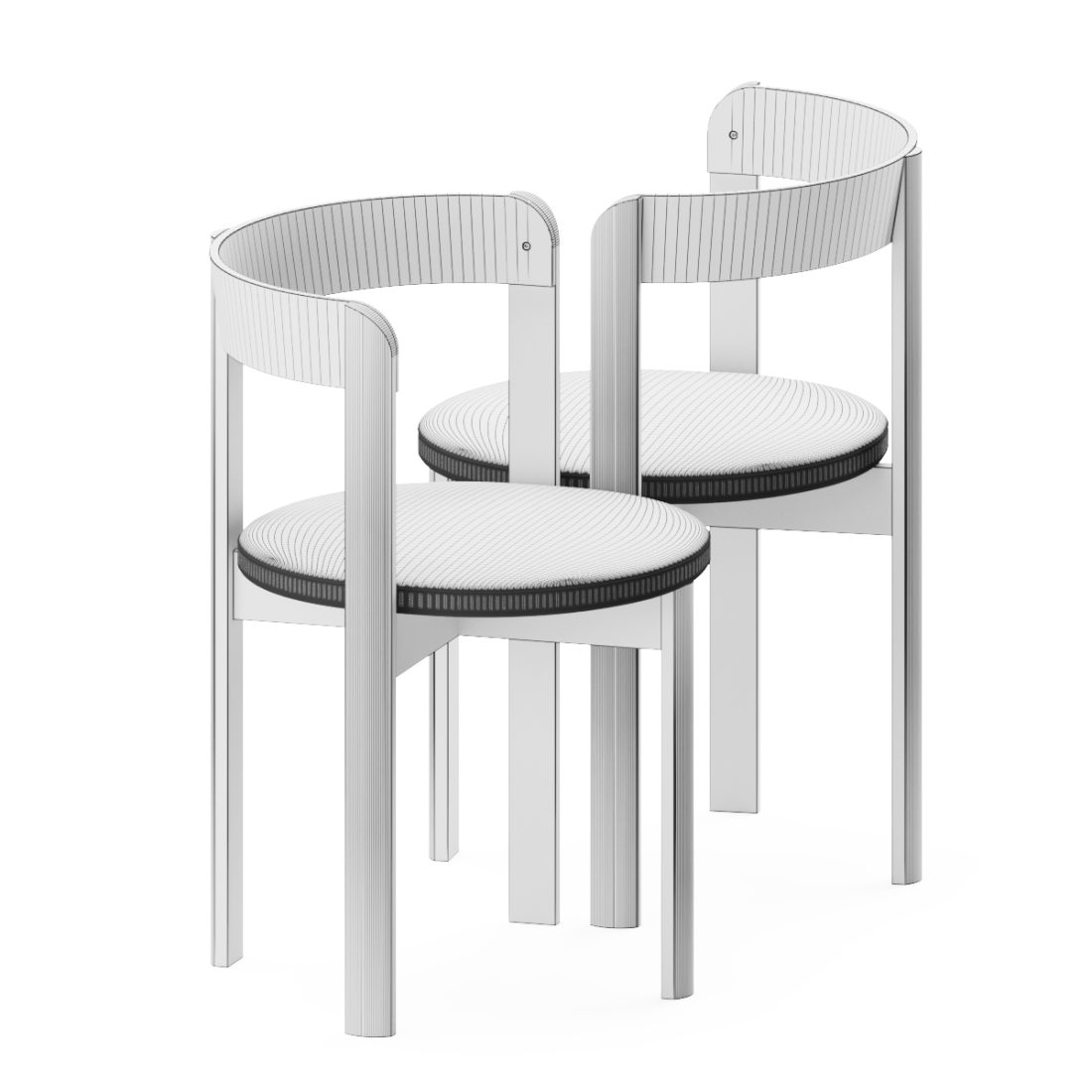 Ikea Stockholm 2025 Round Chair - 3D Model for Corona