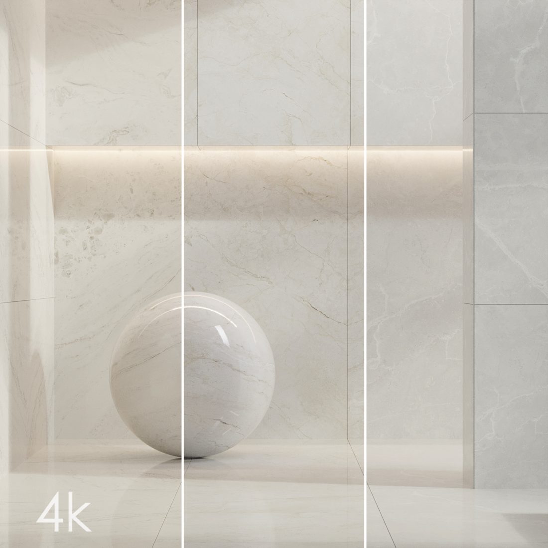 Marble Set 16 - Bundle - 3 Types: Flamingo, Quartz Material | CGMood