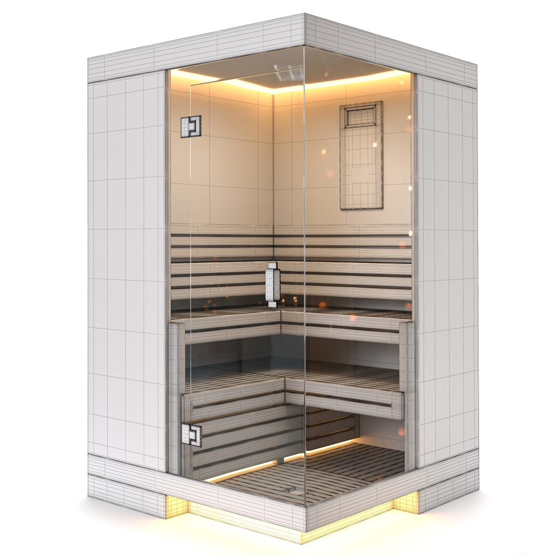 Home Sauna 01 3D Model for VRay, Corona | CGMood