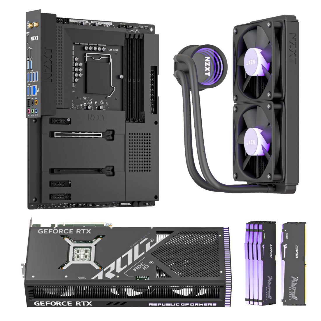 Nzxt Gaming Pc 02 - 3D Model for VRay, Corona