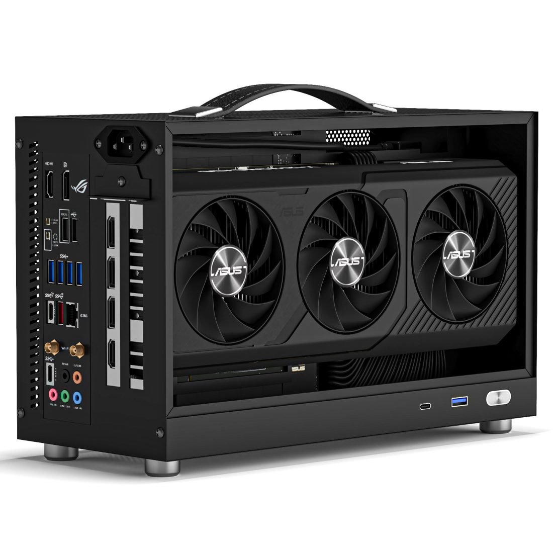 Mini Itx Pc Rog Strix Kxrors S300 Gaming Pc - 3D Model for VRay, Corona