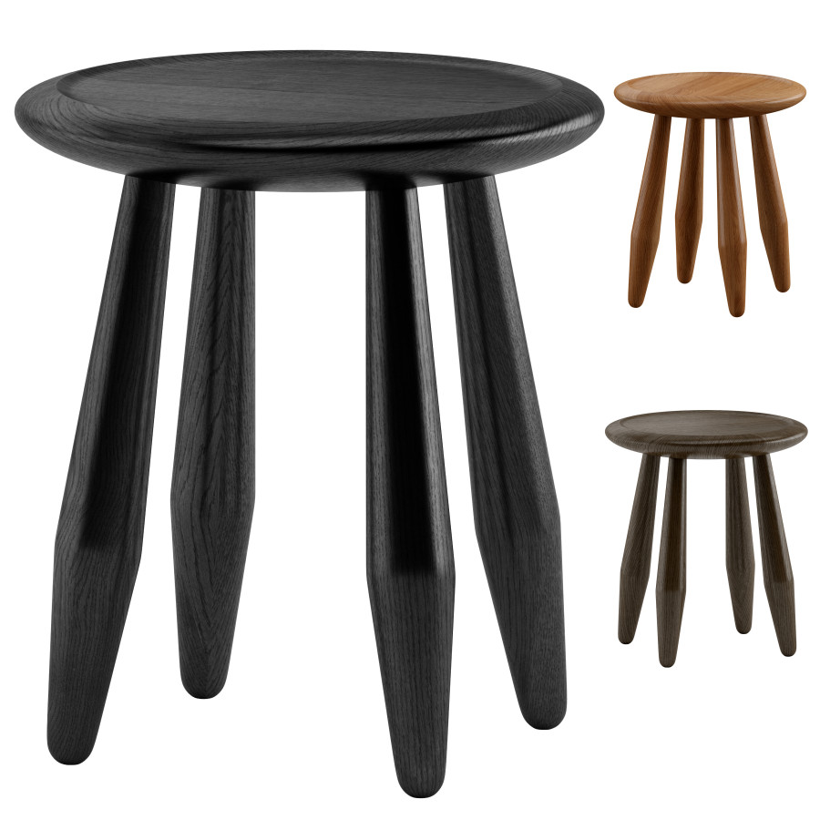 Burke Stool By Westelm - 3D Model for VRay, Corona