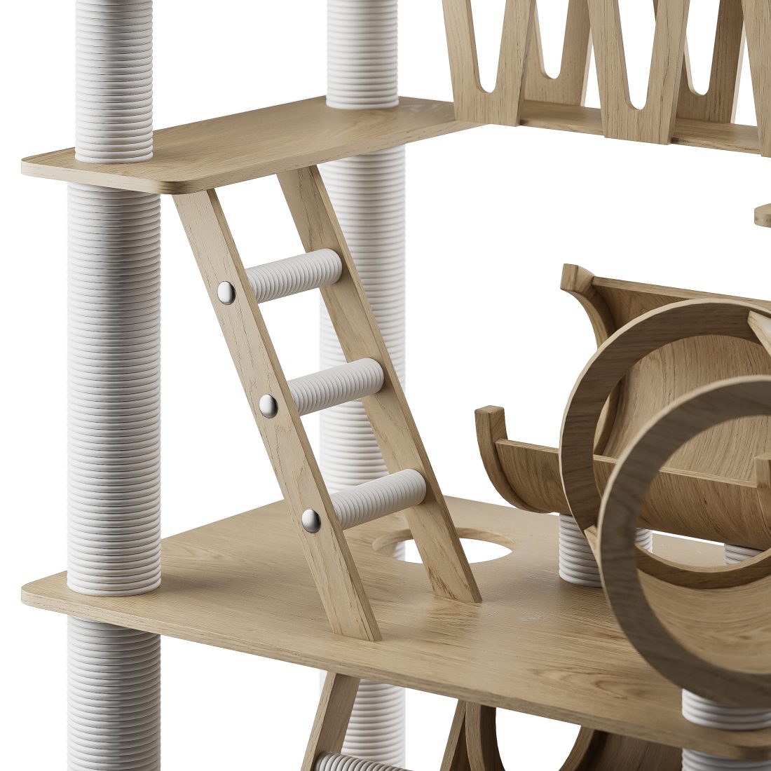 Wooden Cat Litter Box Frame With Integrated Luxury - 3D Model for Corona