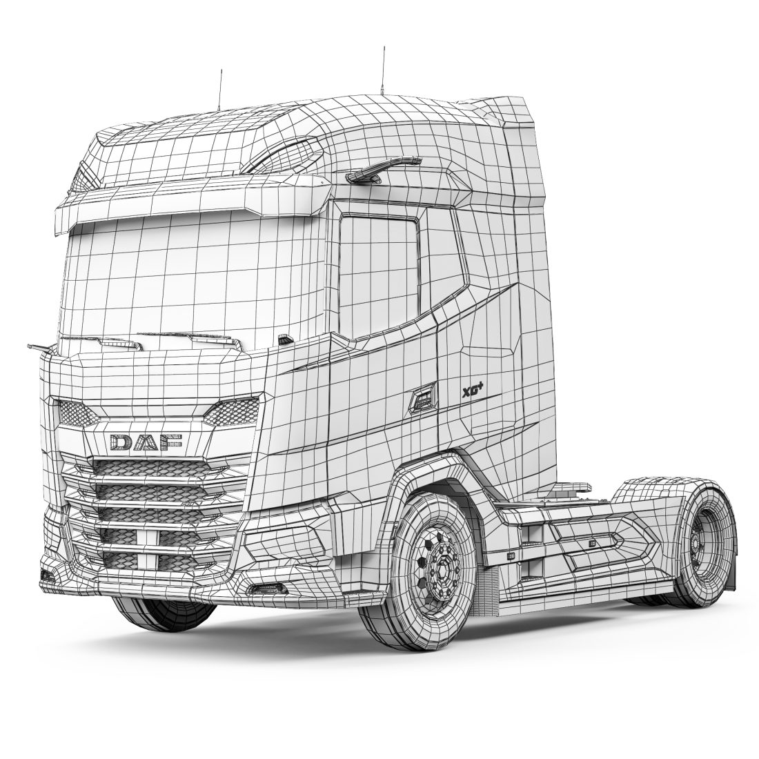DAF XG+ 530 4x2 2024 3D Model for VRay | CGMood