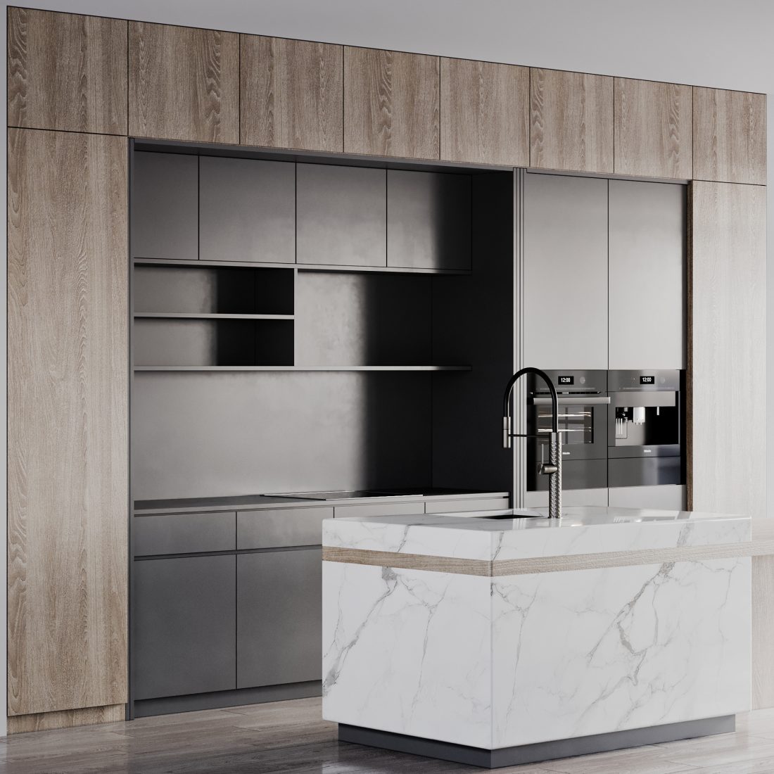 Kitchen 118 3D Model for VRay, Corona | CGMood