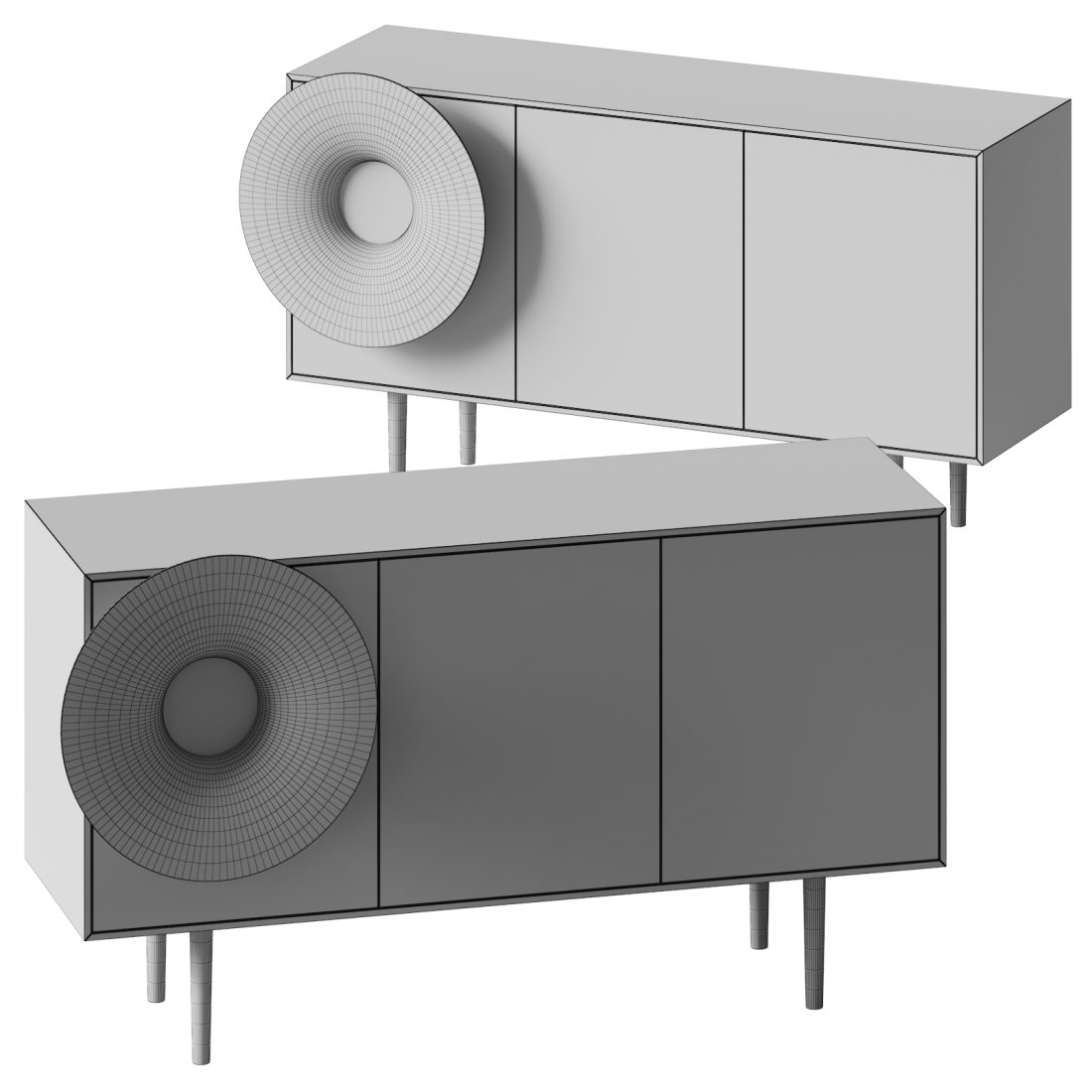 Miniforms Caruso - 3D Model for VRay, Corona