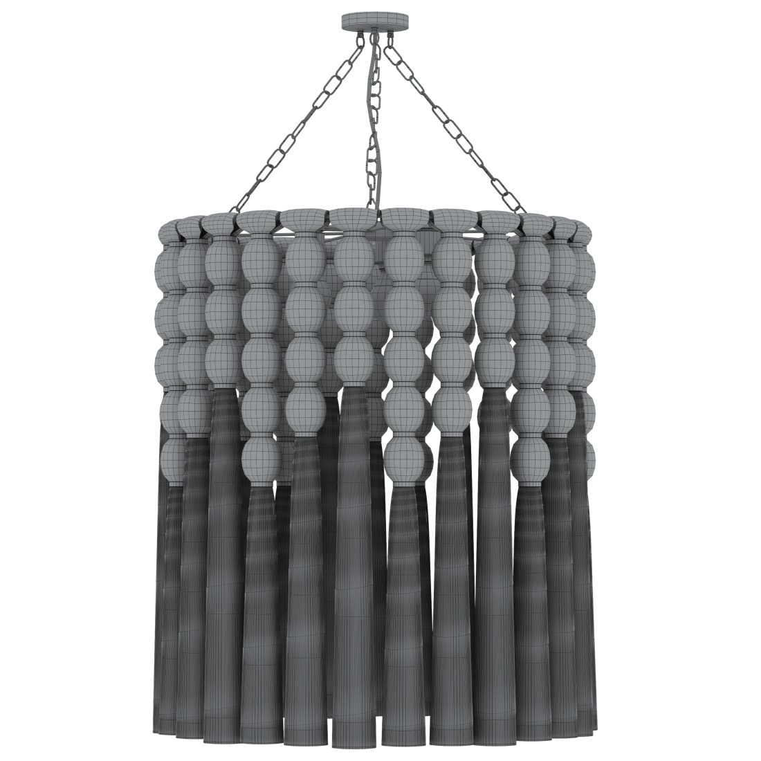 Boho Macrame Pendant Light 3D Model for VRay, Corona | CGMood