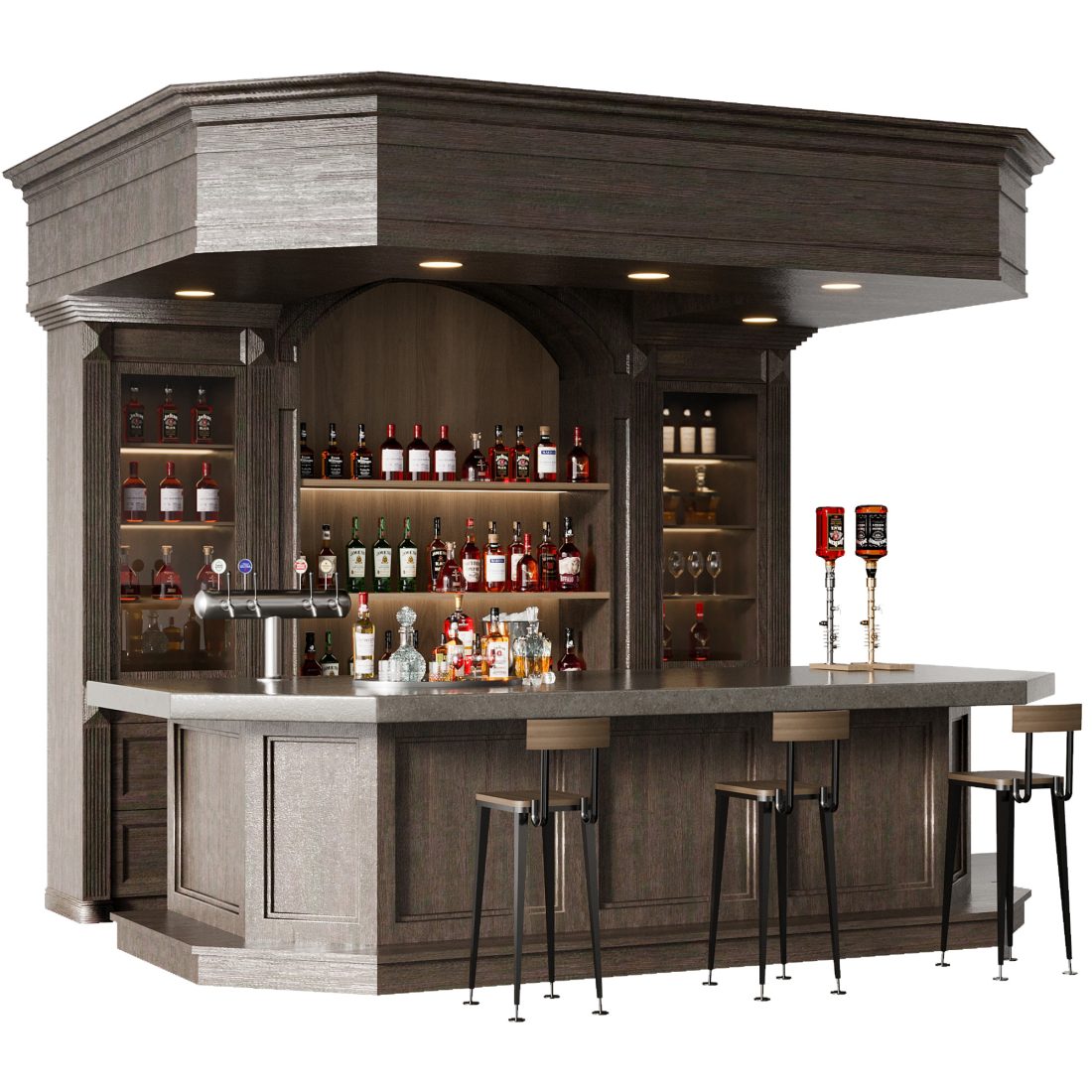 Cafe Bar No38 3D Model for VRay, Corona | CGMood