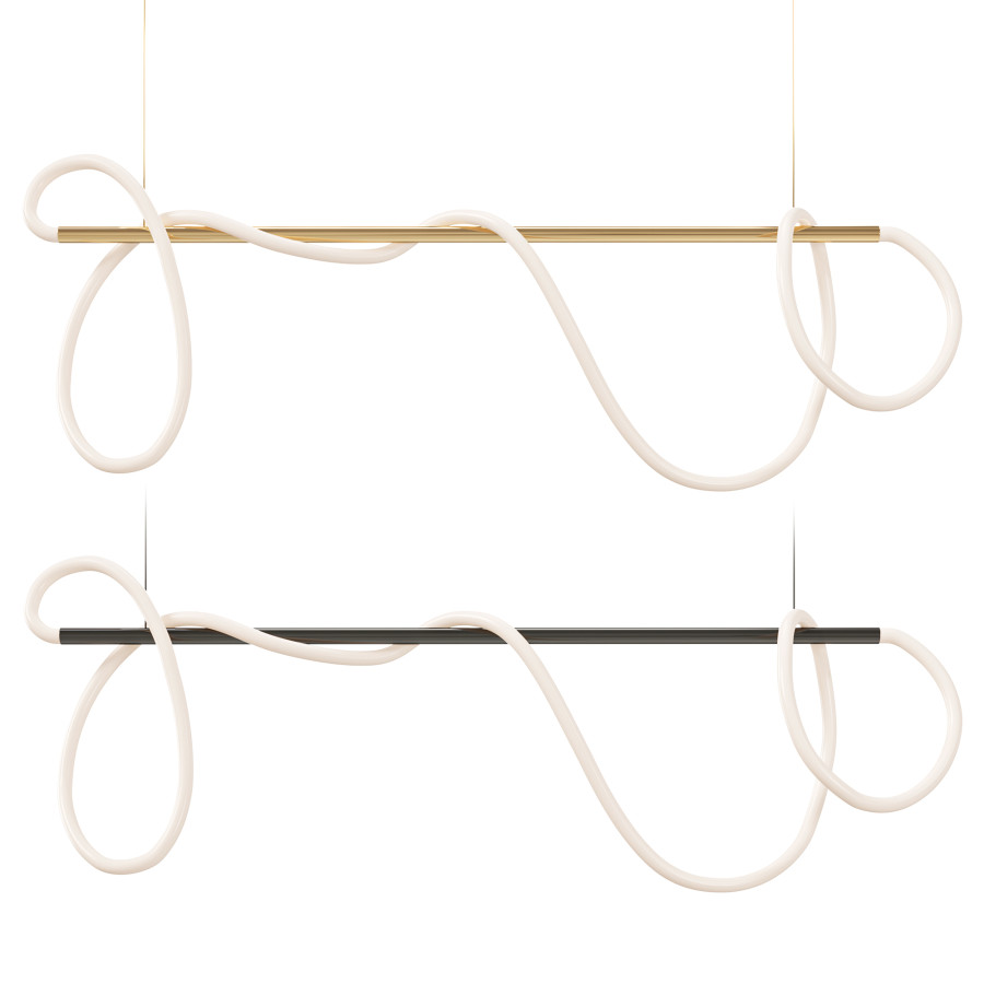 Proled Opal Shape Led Pendant Lamp - 3D Model for Corona, VRay